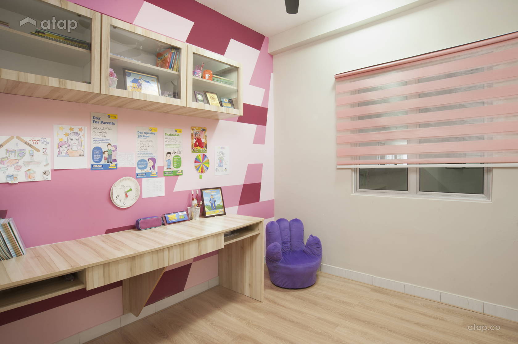 Retro Kids Study Room apartment design ideas & photos Malaysia | Atap.co