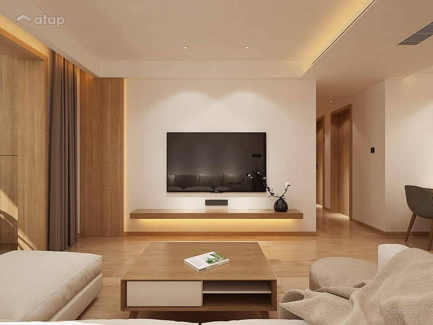 Asian Living Room condominium design ideas & photos Malaysia | Atap.co
