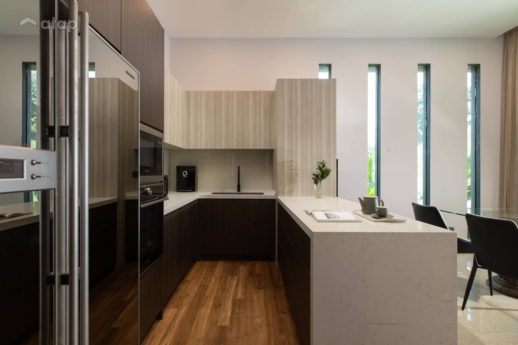 Modern Zen Kitchen terrace design ideas & photos Malaysia | Atap.co