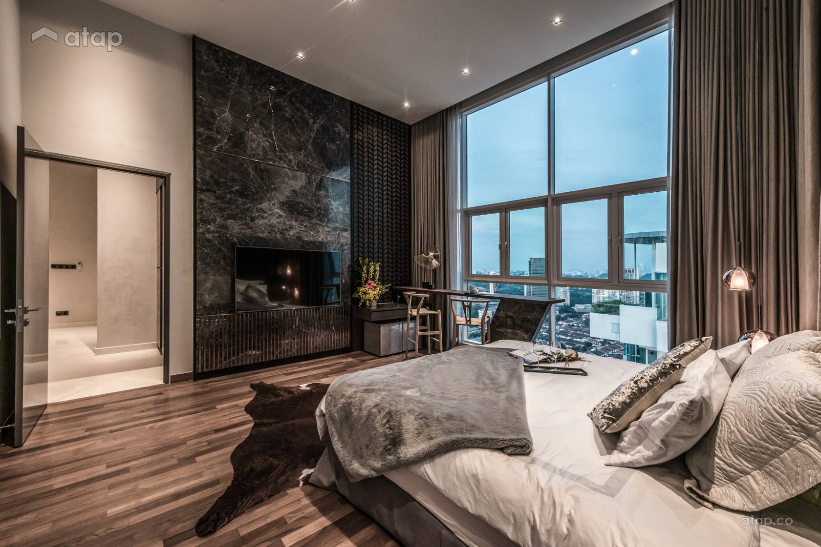 Asian Contemporary Bedroom condominium design ideas & photos Malaysia ...