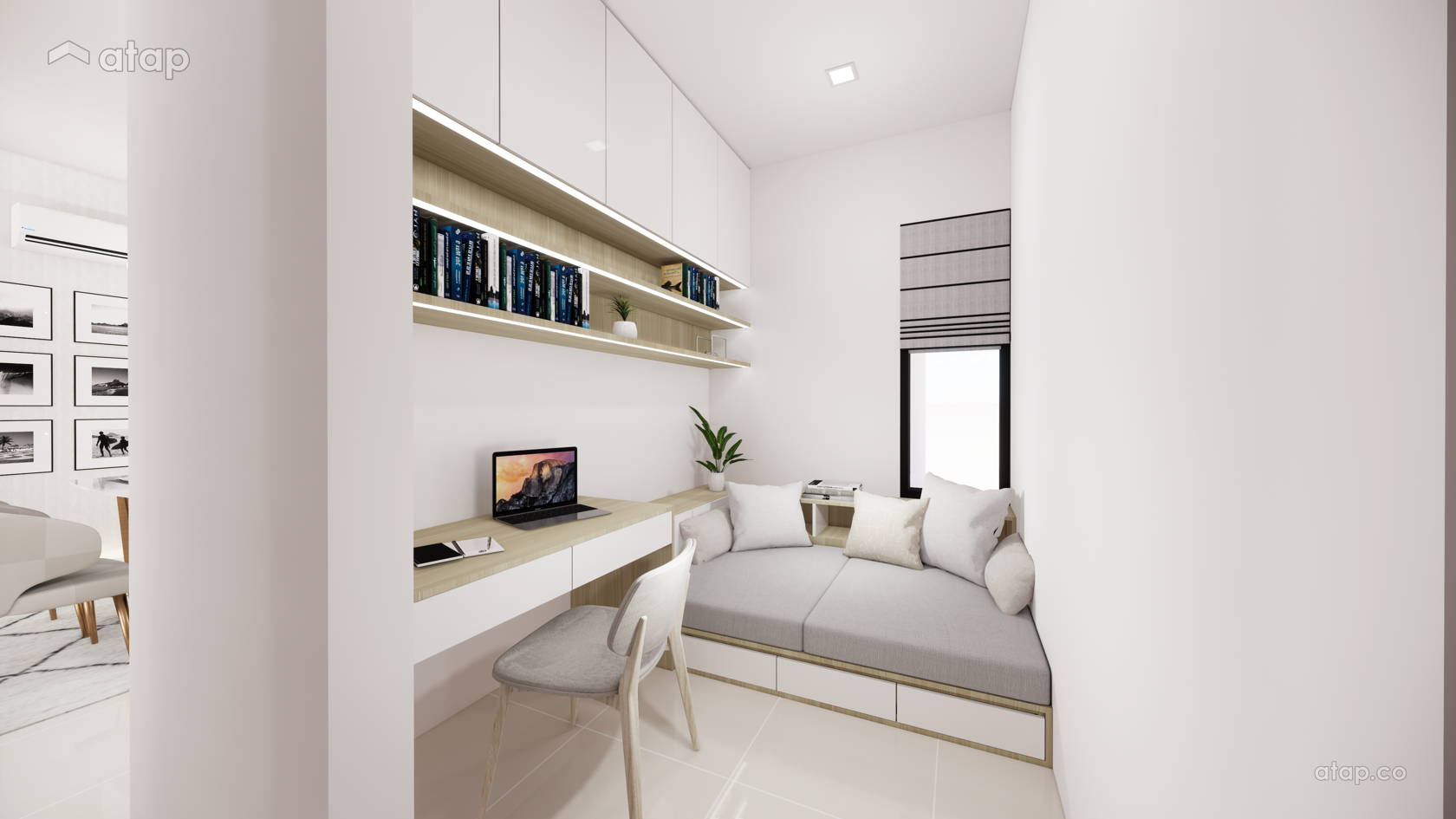 Modern Study Room condominium design ideas & photos Malaysia | Atap.co