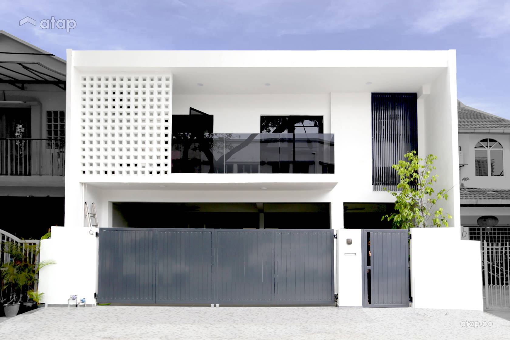Modern Terrace House Design Concept Terrace House By EHKA Studio