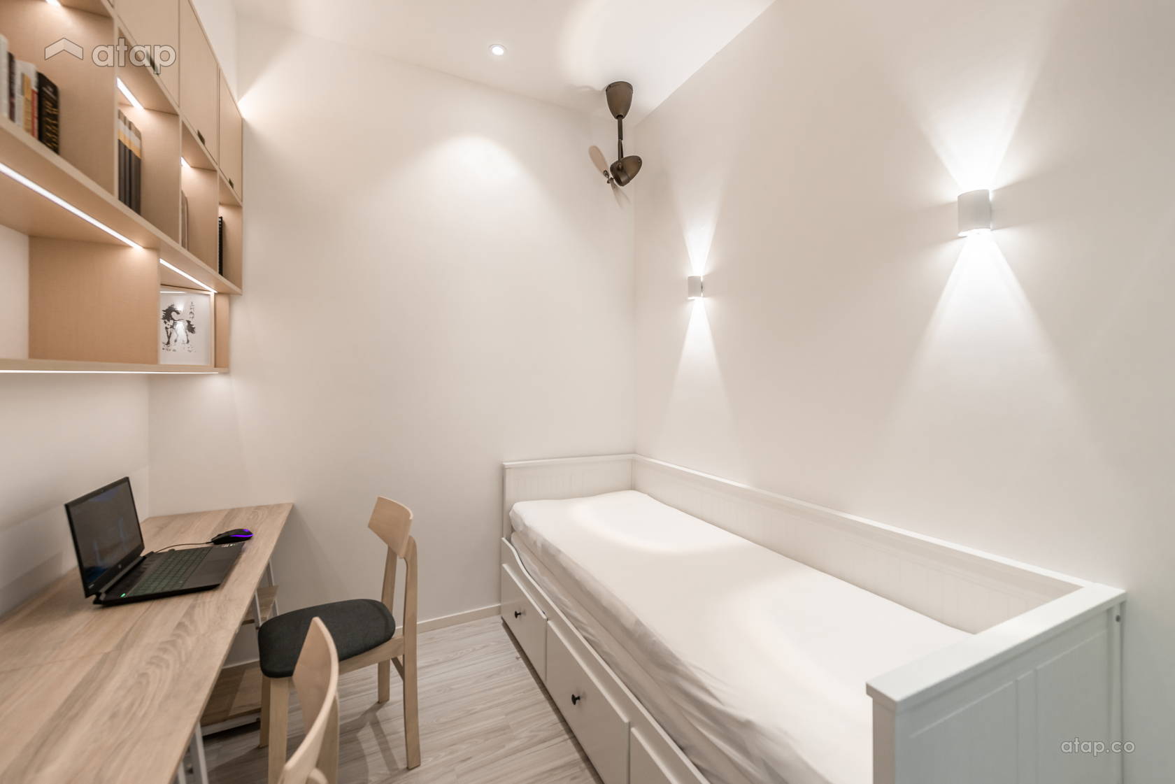 Minimalistic Modern Study Room condominium design ideas & photos ...