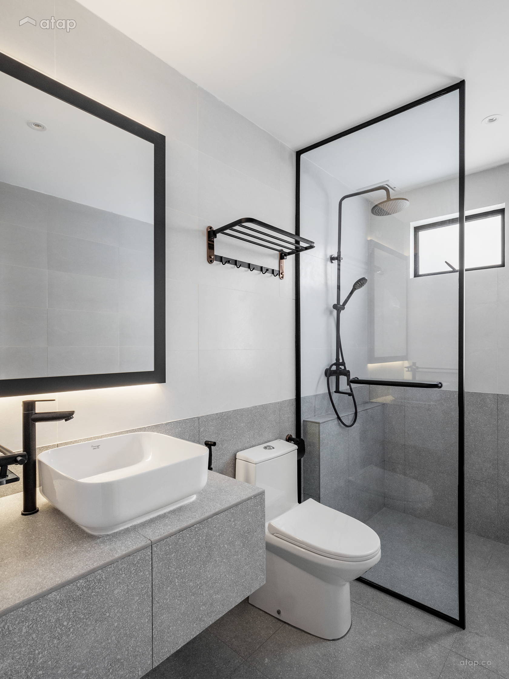 Minimalistic Bathroom terrace design ideas & photos Malaysia | Atap.co