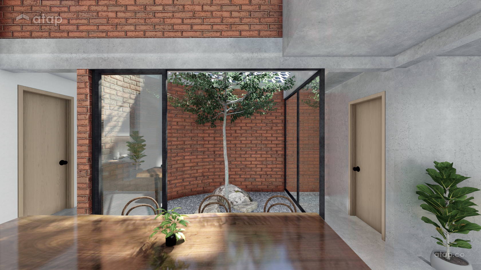 Industrial Dining Room semi-detached design ideas & photos Malaysia ...