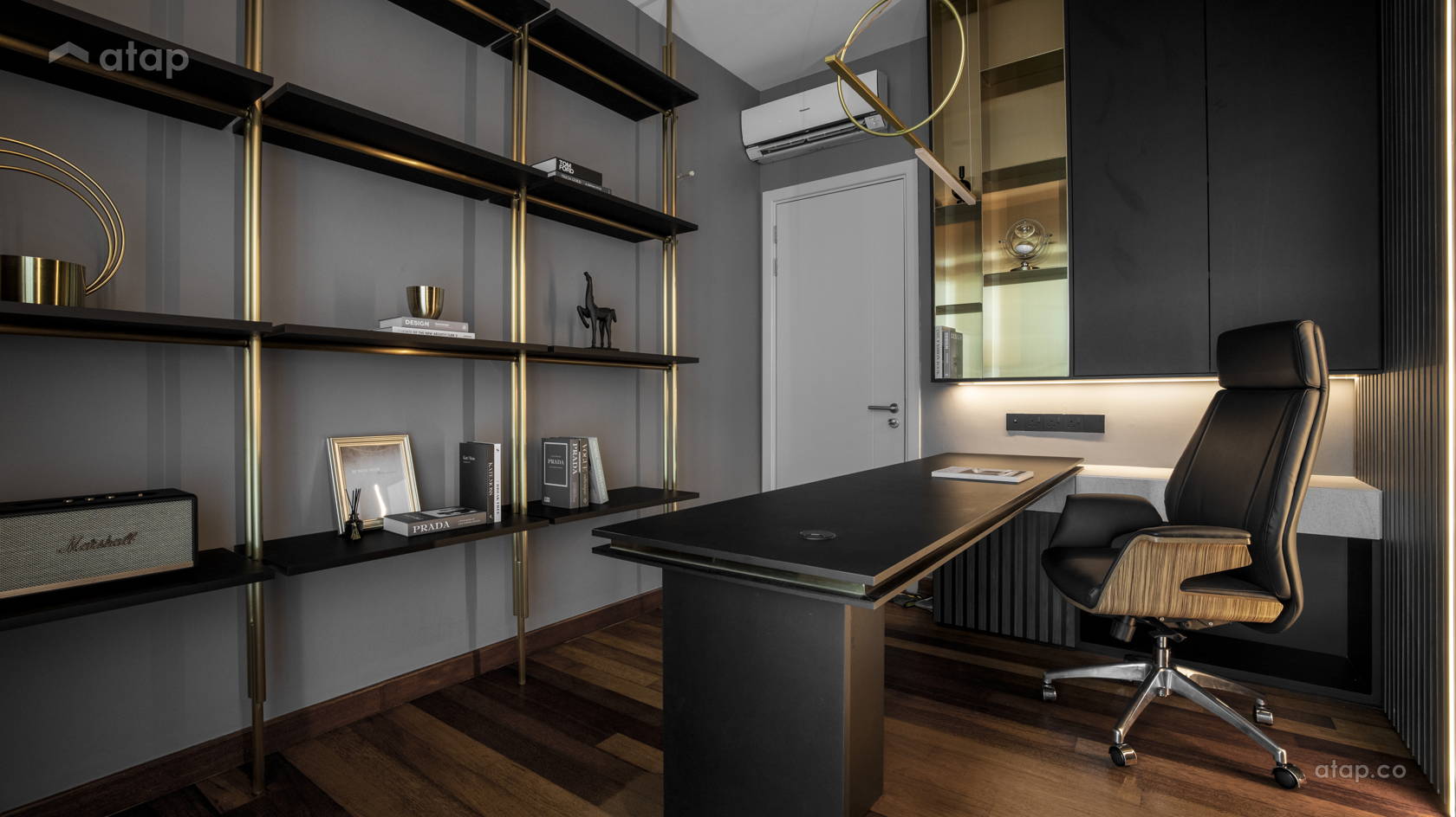 Contemporary Minimalistic Study Room condominium design ideas & photos ...