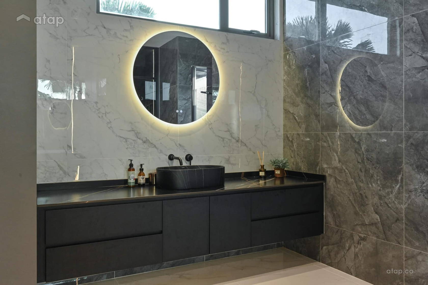 Contemporary Modern Bathroom Foyer bungalow design ideas & photos ...