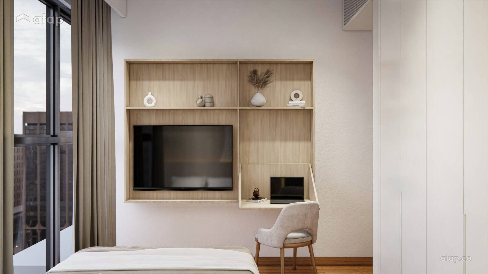 Contemporary Minimalistic Bedroom condominium design ideas & photos ...