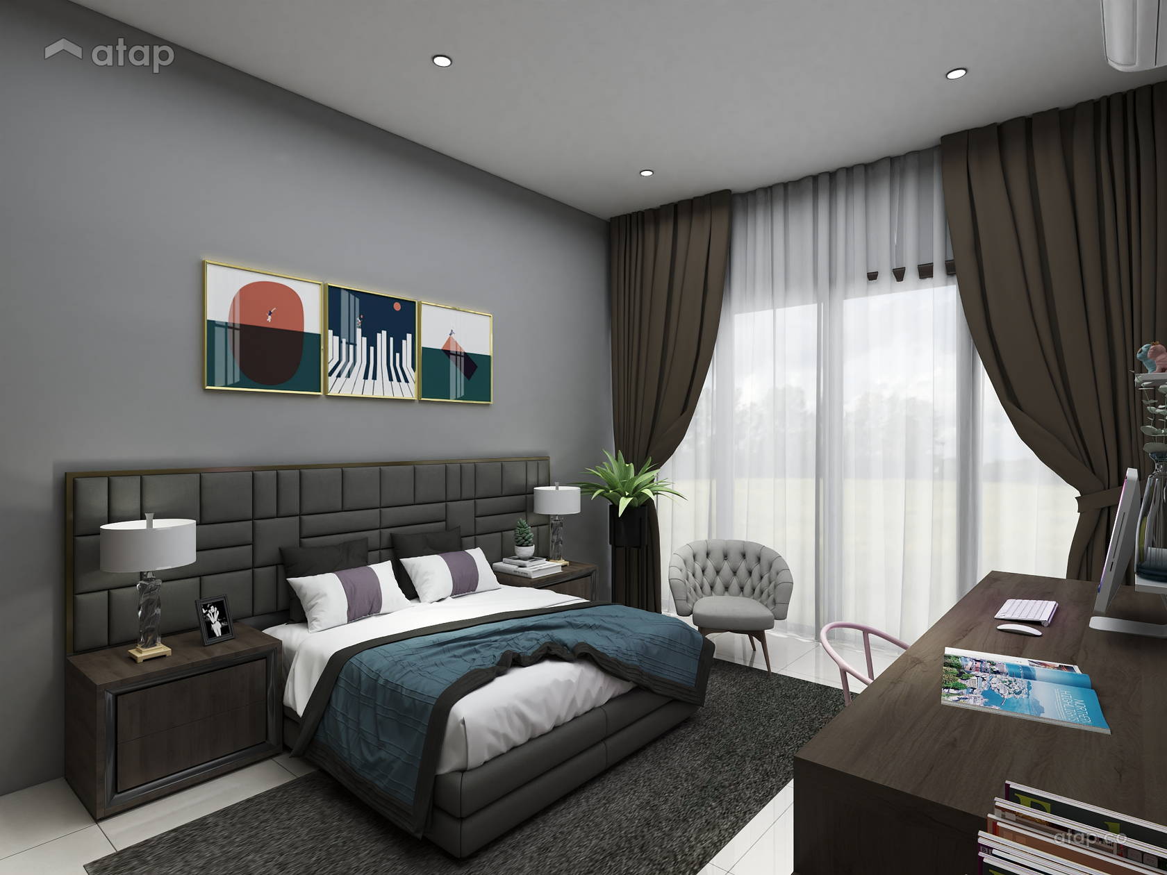 Contemporary Modern Bedroom terrace design ideas & photos Malaysia ...