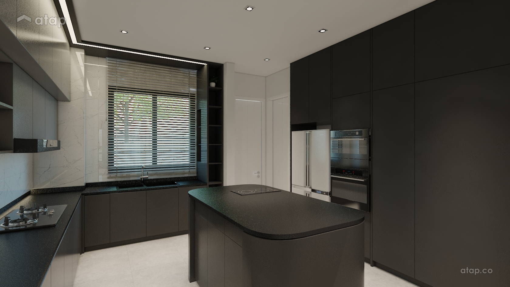 Contemporary Kitchen semi-detached design ideas & photos Malaysia | Atap.co