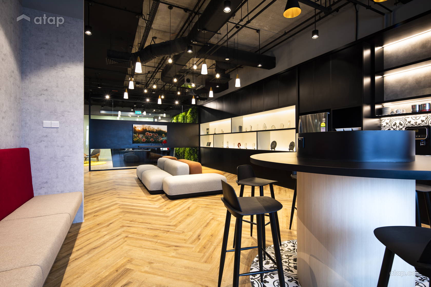 Contemporary Industrial Dining Room Office skyscraper design ideas ...