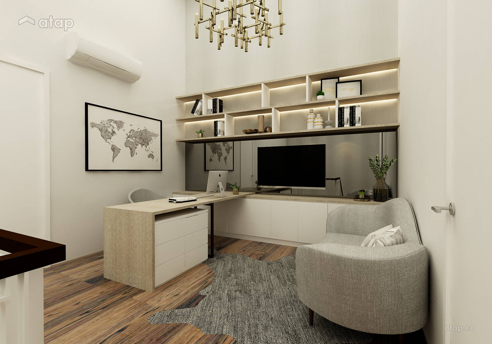 Contemporary Study Room terrace design ideas & photos Malaysia | Atap.co