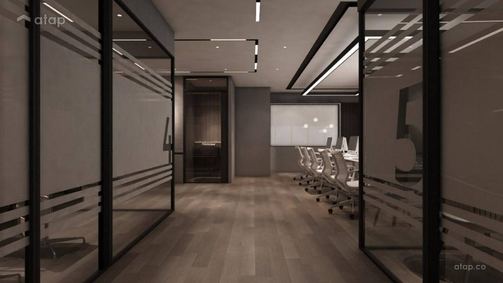 Modern Office shophouse design ideas & photos Malaysia | Atap.co
