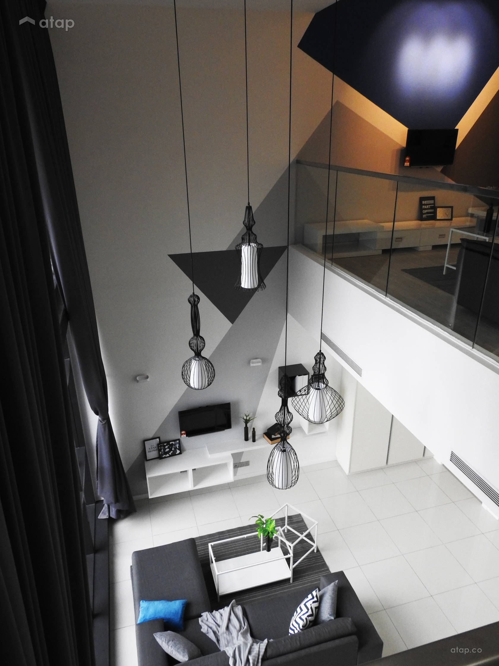 Contemporary Minimalistic Living Room apartment design ideas & photos ...