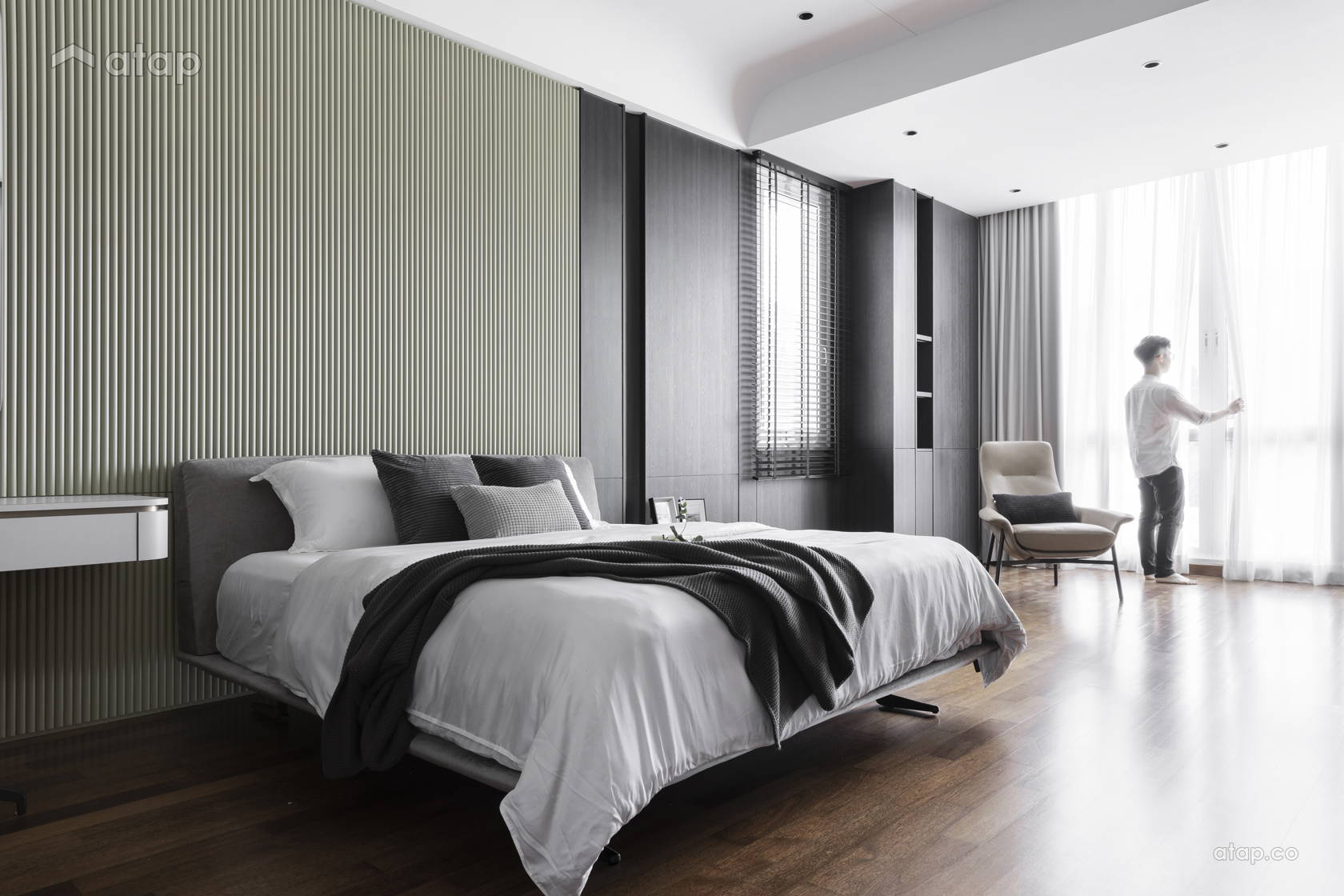 Minimalistic Modern Bedroom semi-detached design ideas & photos ...