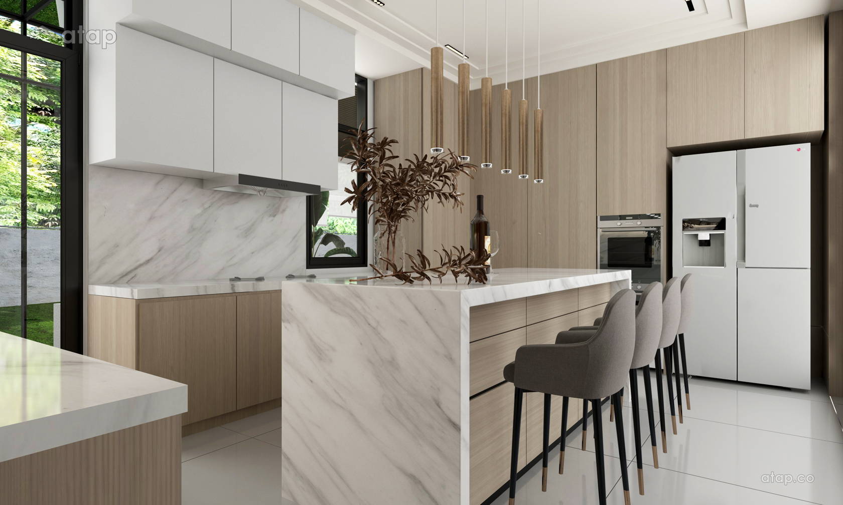 Kitchen semi-detached design ideas & photos Malaysia | Atap.co