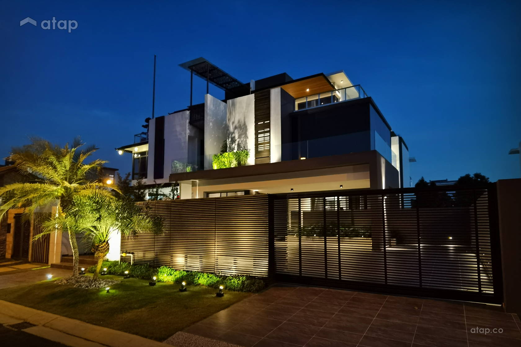 Minimalistic Zen Exterior semi-detached design ideas & photos Malaysia ...