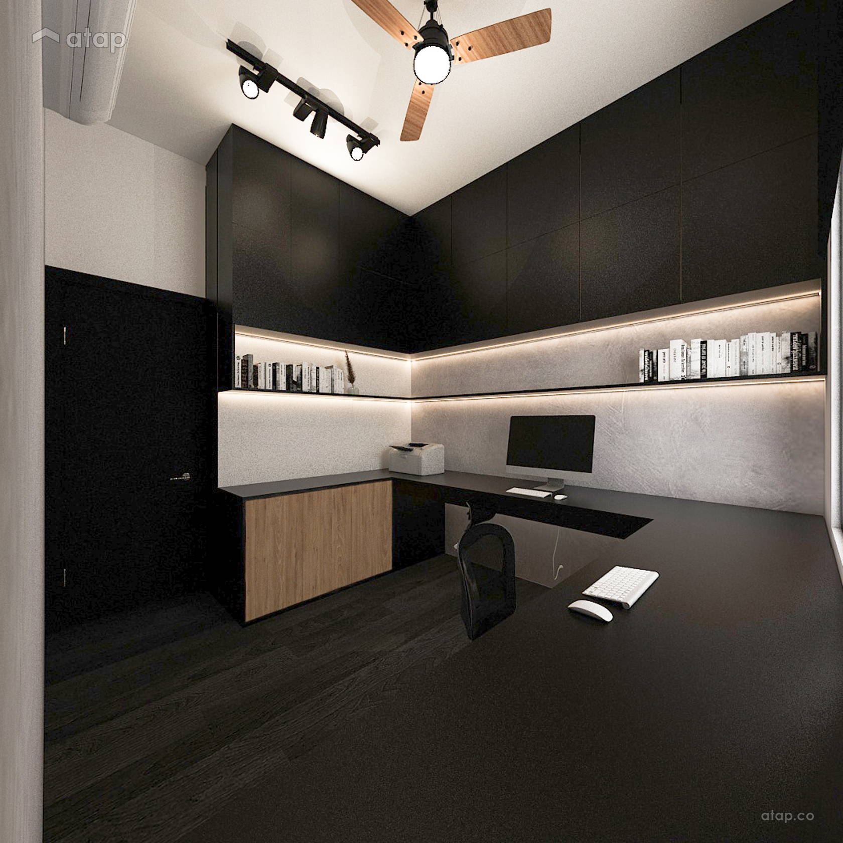 Modern Scandinavian Office apartment design ideas & photos Malaysia ...