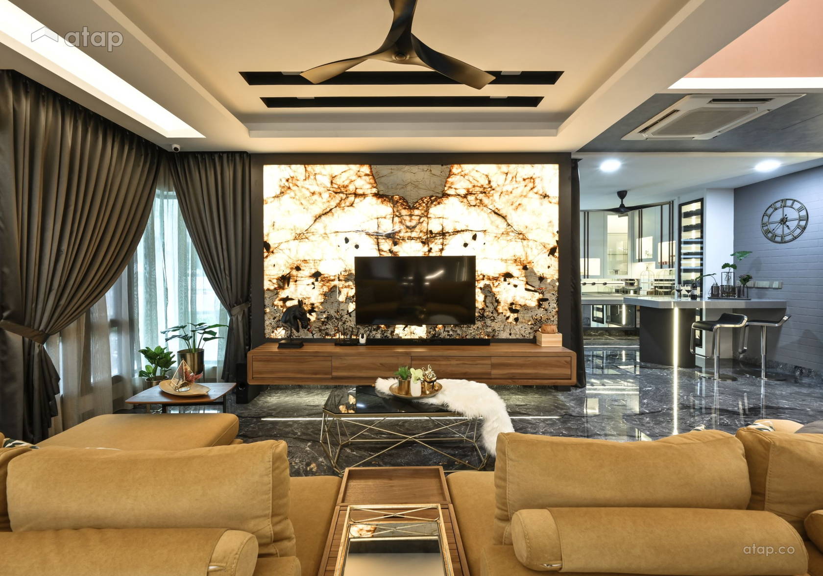 Living Room semi-detached design ideas & photos Malaysia | Atap.co