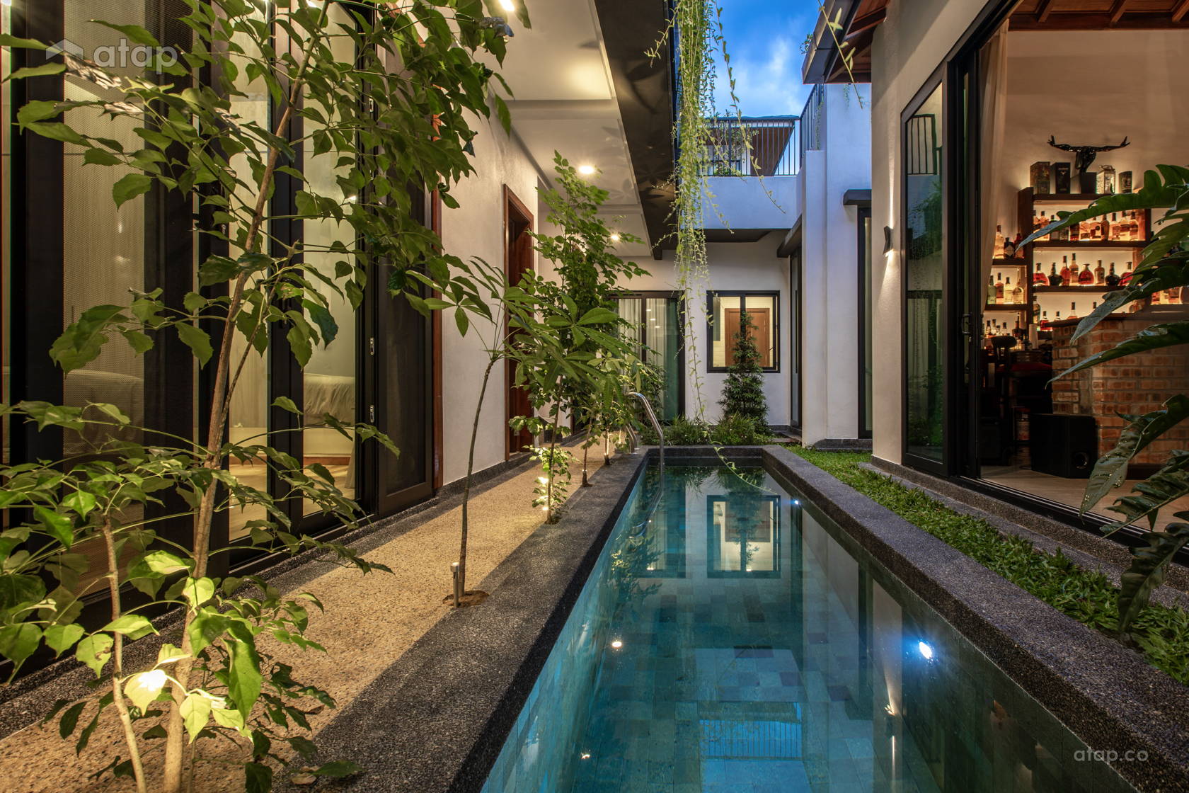 Modern Zen Garden terrace design ideas & photos Malaysia | Atap.co