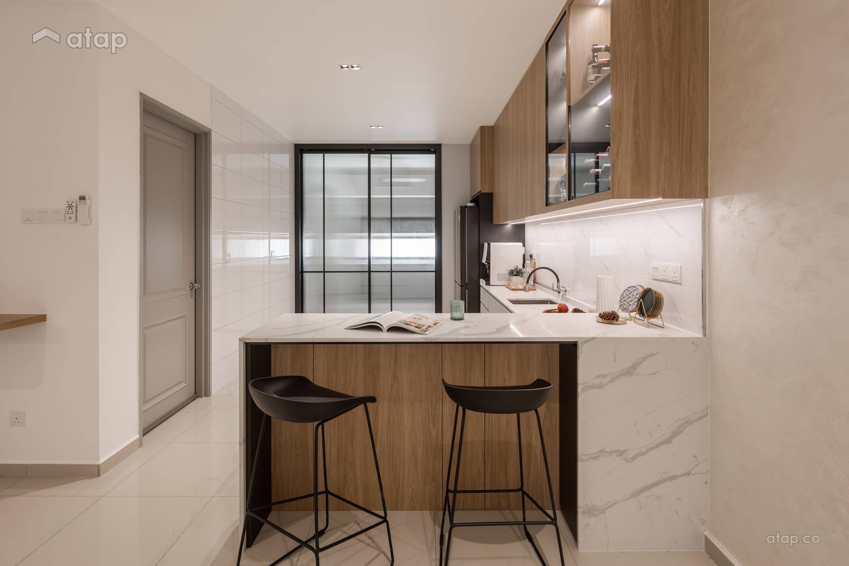 Modern Zen Kitchen terrace design ideas & photos Malaysia | Atap.co