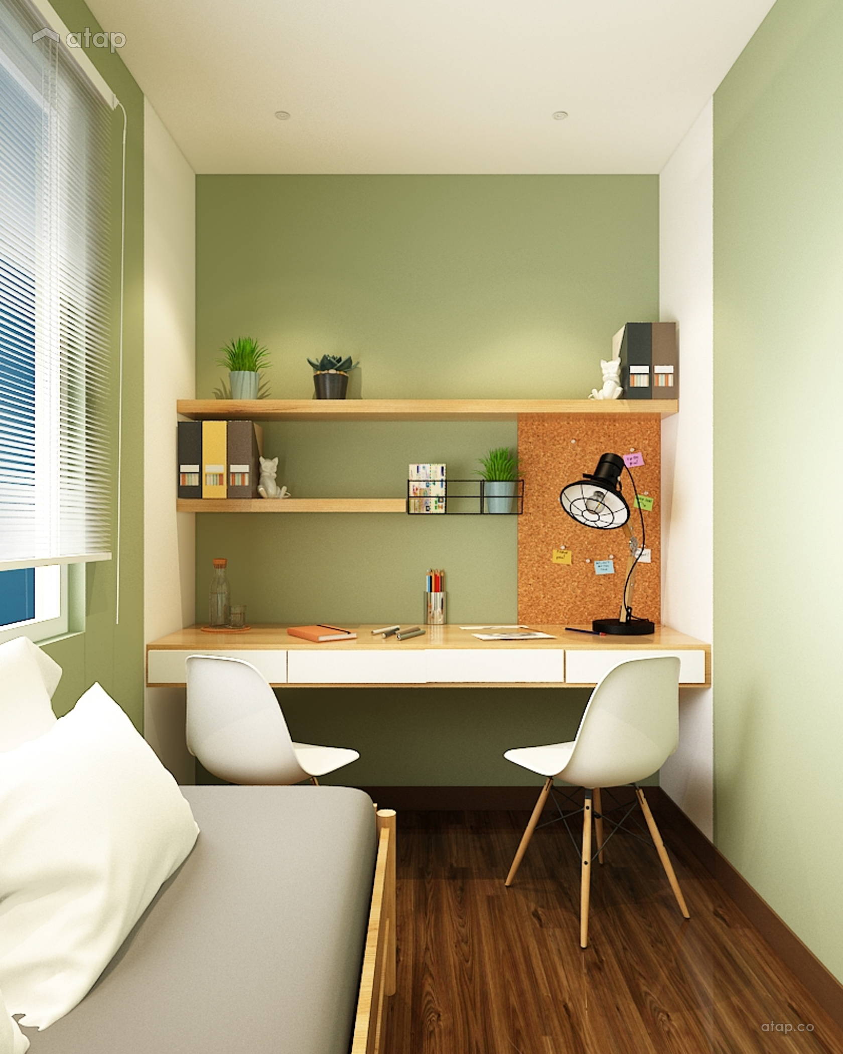 Minimalistic Study Room condominium design ideas & photos Malaysia ...