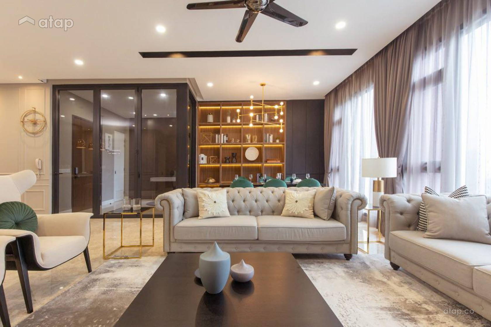 Classic Modern Living Room condominium design ideas & photos Malaysia ...