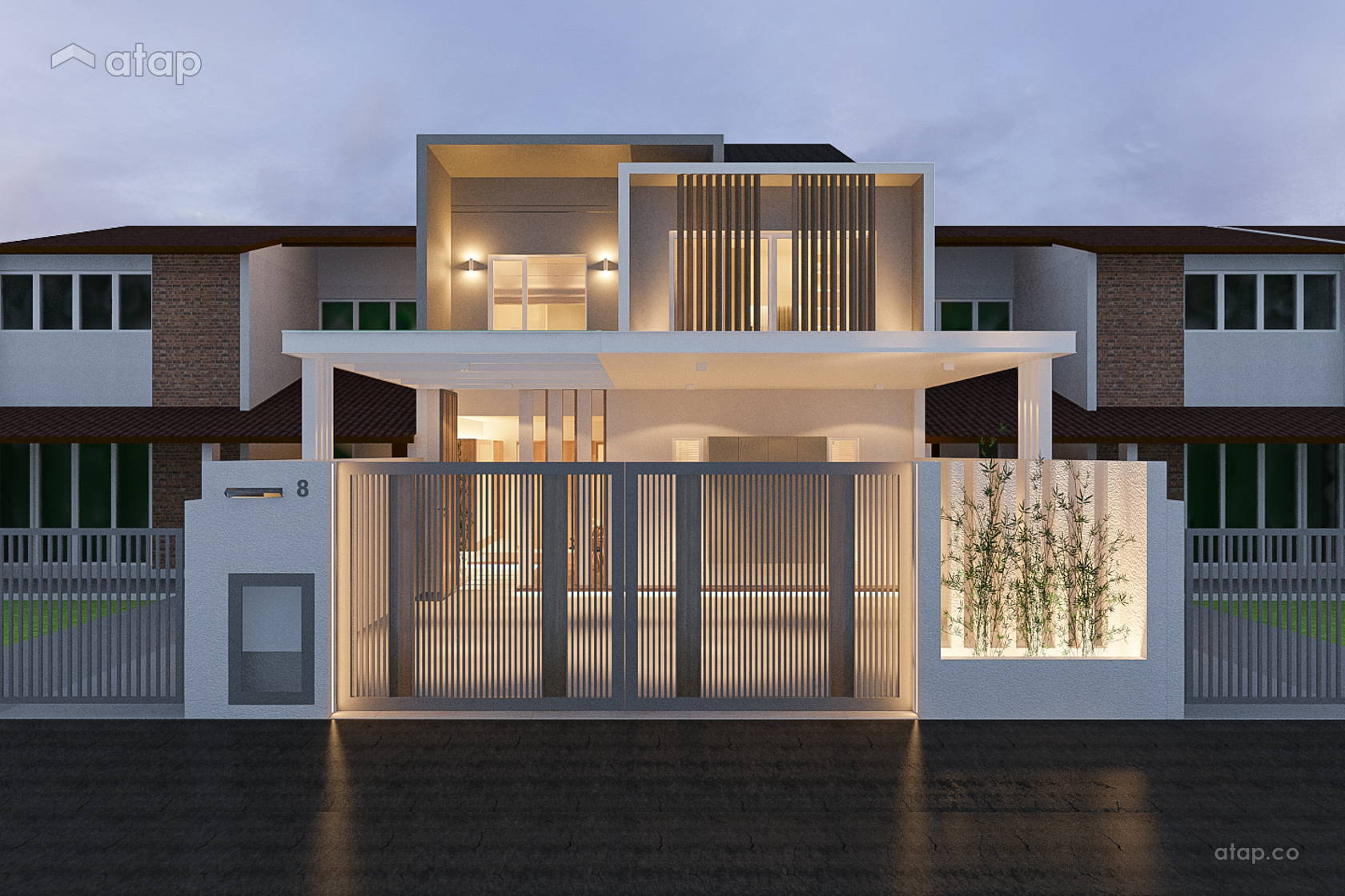 Minimalistic Modern Exterior terrace design ideas & photos Malaysia ...