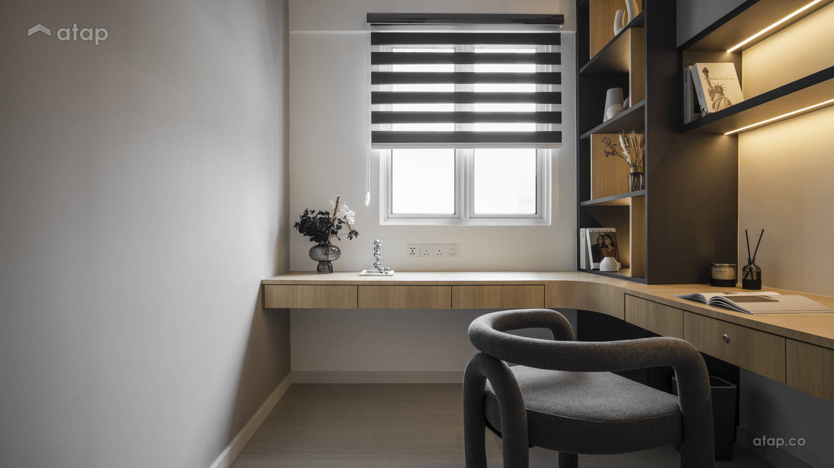 Contemporary Minimalistic Study Room condominium design ideas & photos ...