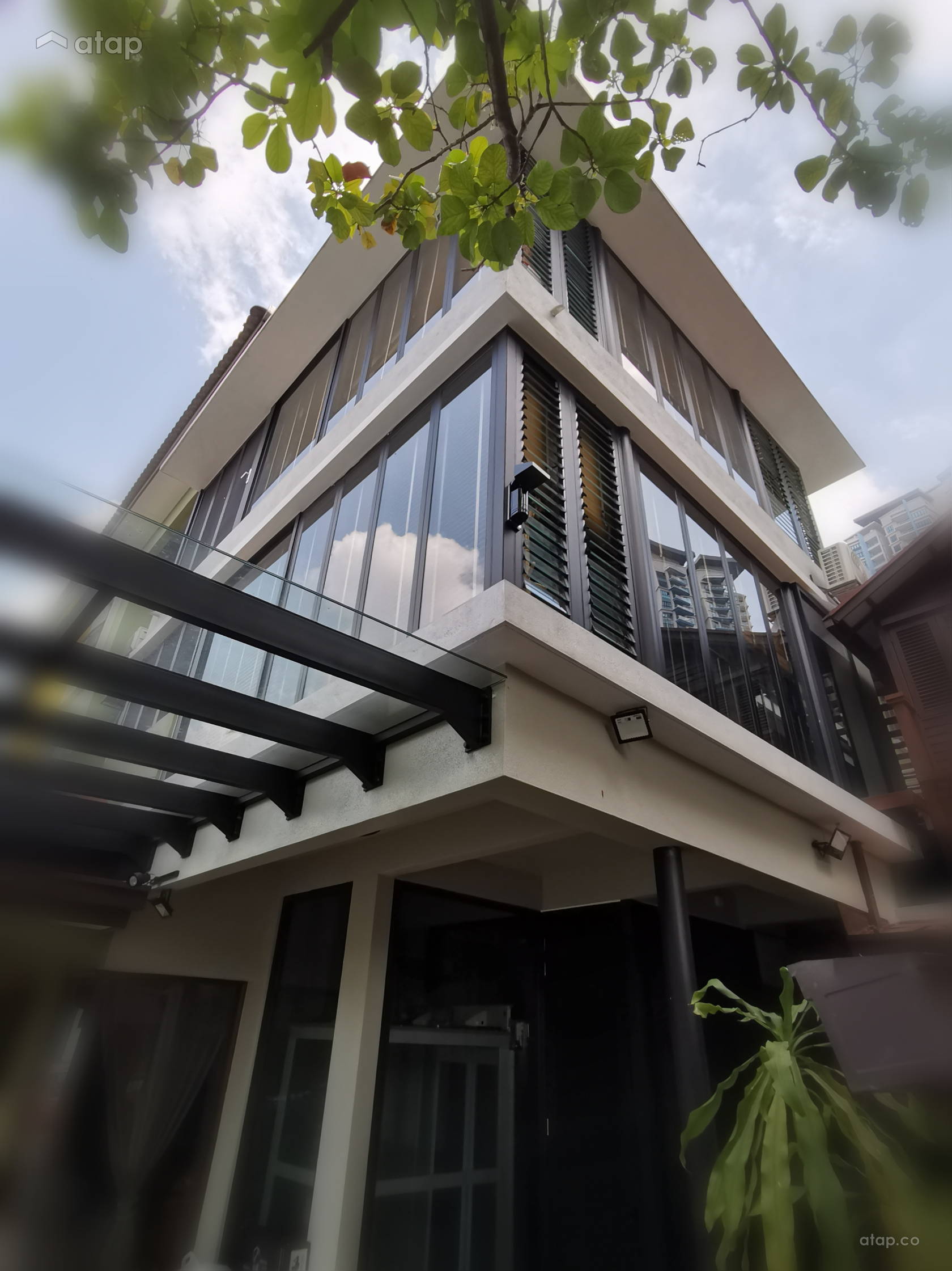 Modern Rustic Balcony Exterior terrace design ideas & photos Malaysia ...