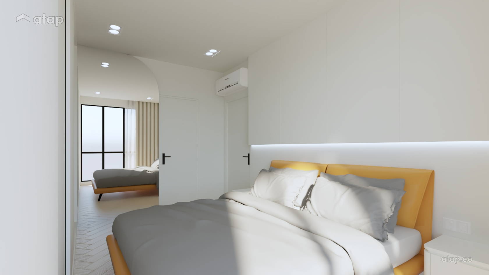 Minimalistic Zen Bedroom condominium design ideas & photos Malaysia ...