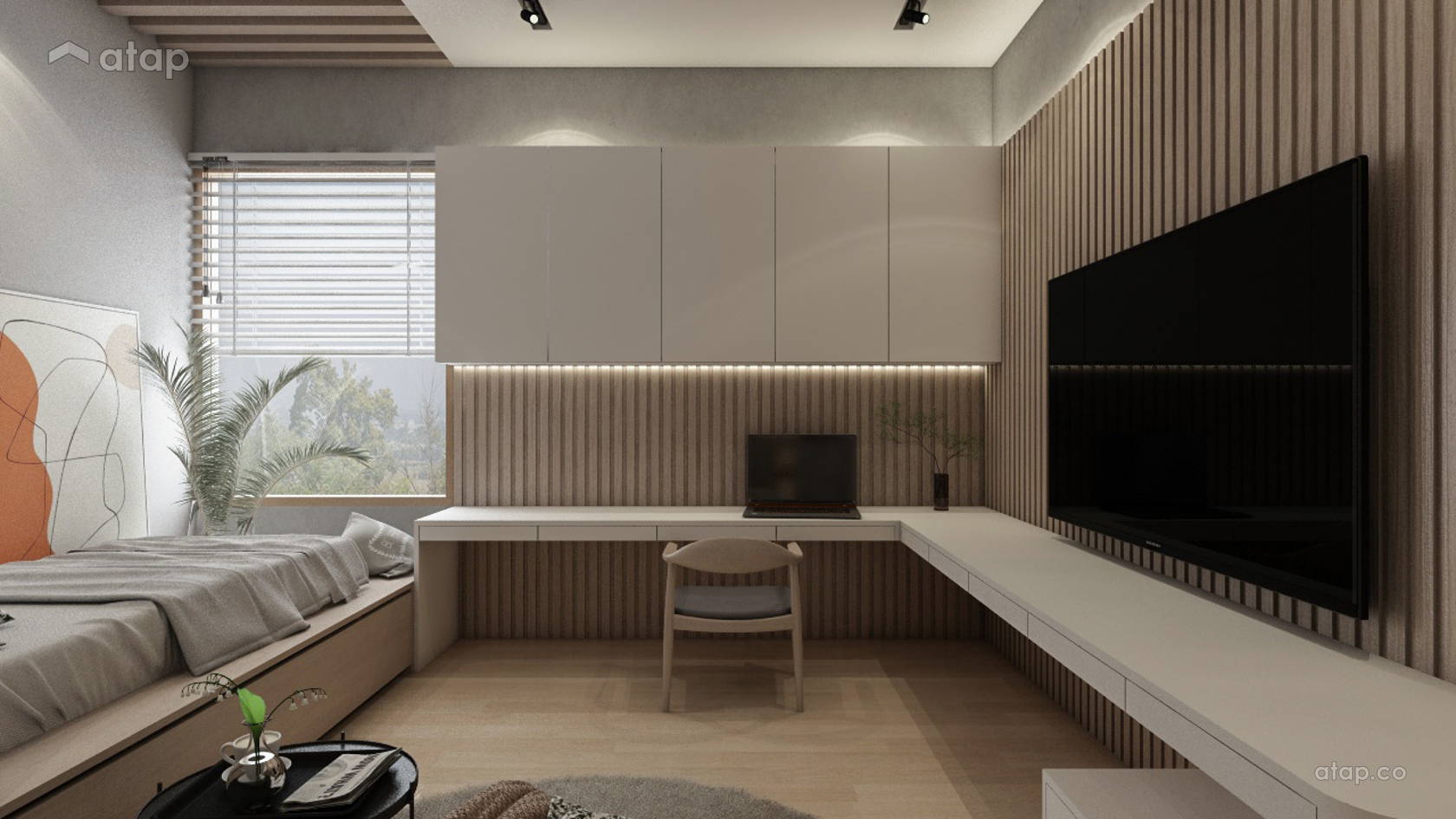 Modern Zen Study Room semi-detached design ideas & photos Malaysia ...