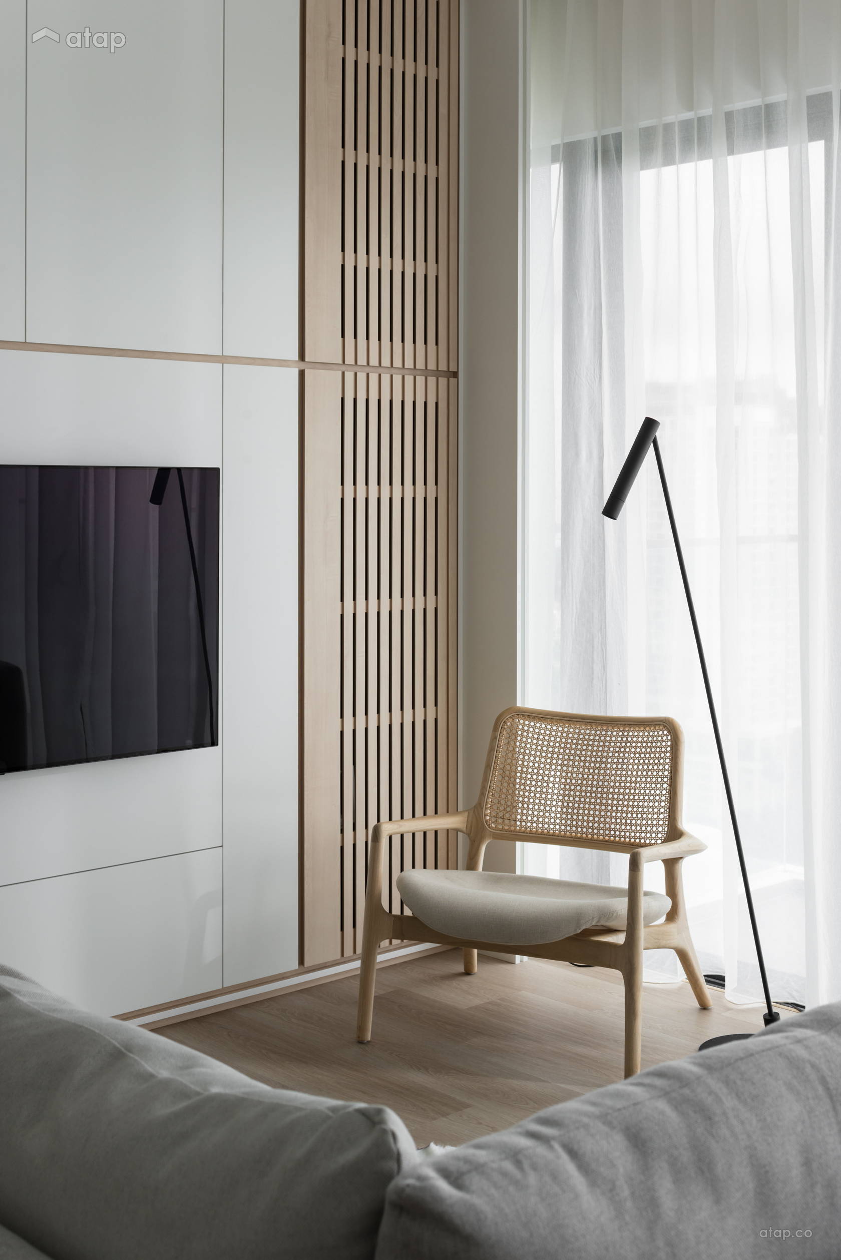 Modern Zen Living Room condominium design ideas & photos Malaysia | Atap.co