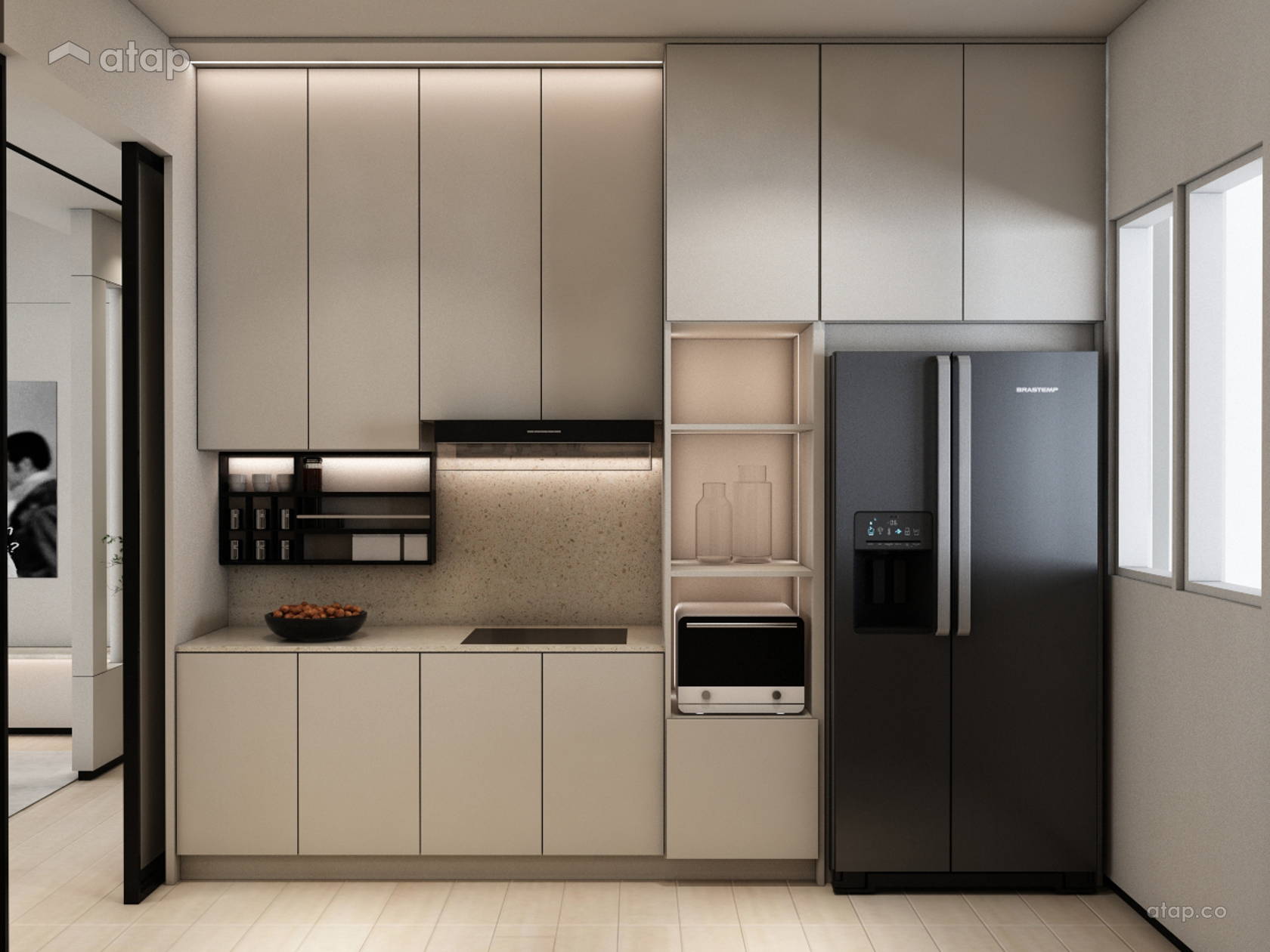 Contemporary Minimalistic Kitchen condominium design ideas & photos ...