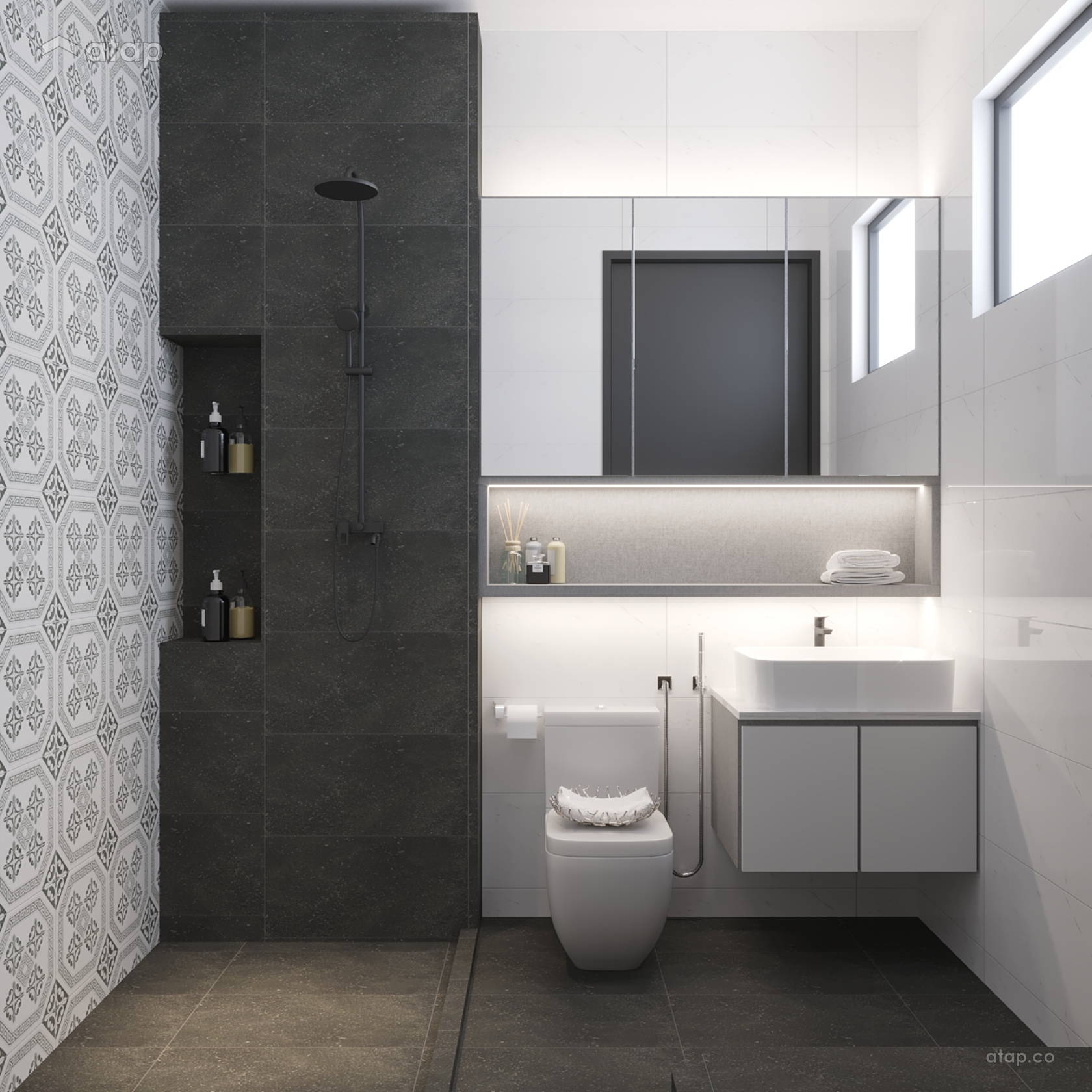 Classic Contemporary Bathroom terrace design ideas & photos Malaysia ...