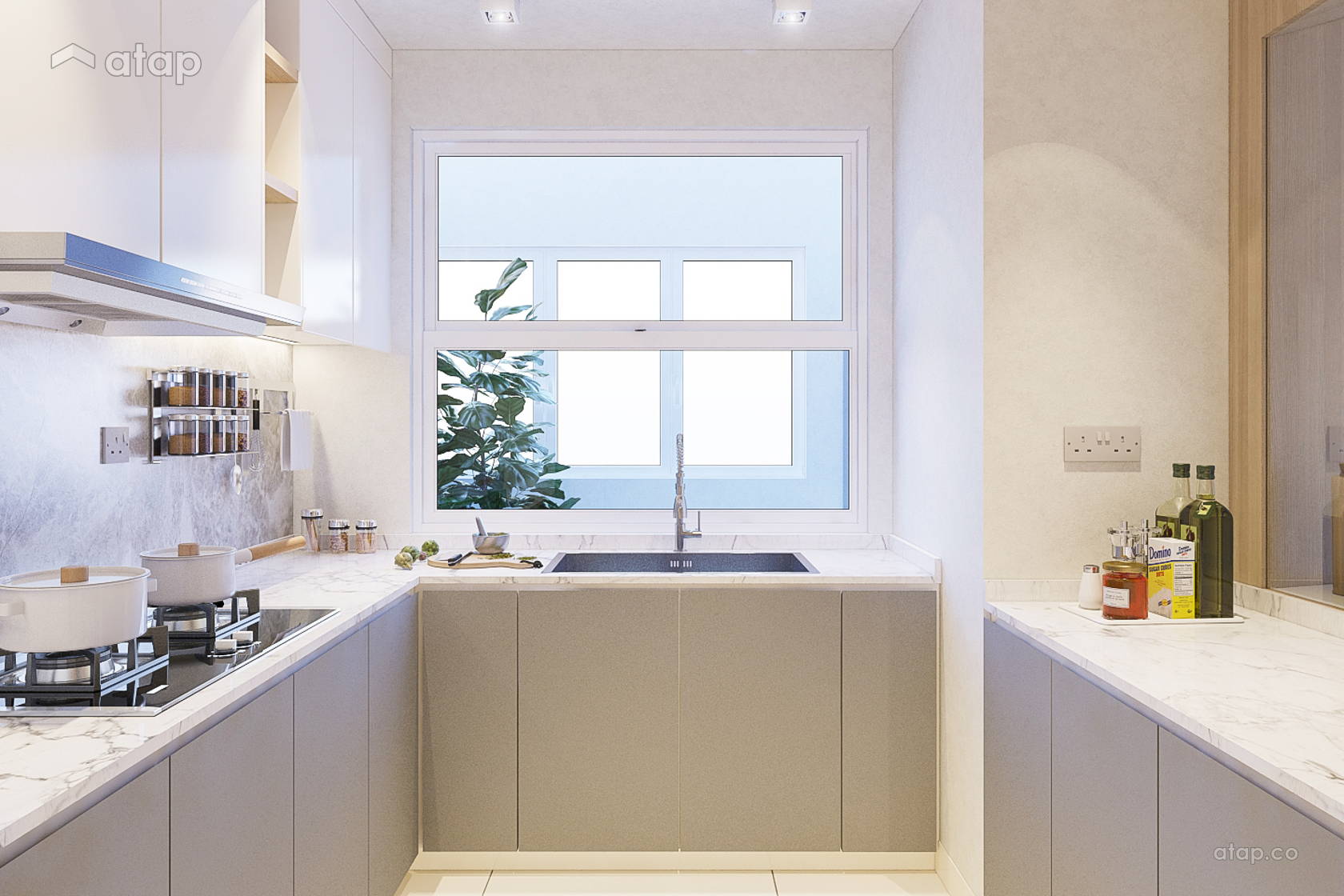 Asian Contemporary Kitchen terrace design ideas & photos Malaysia | Atap.co