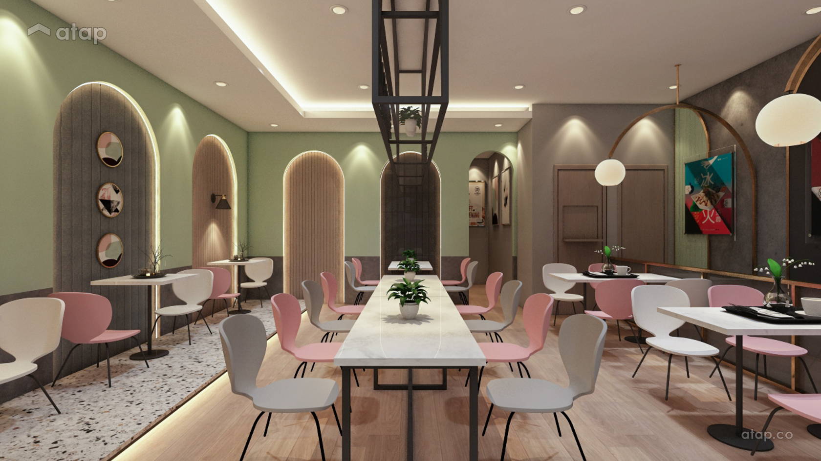 Contemporary Modern F&B shophouse design ideas & photos Malaysia | Atap.co