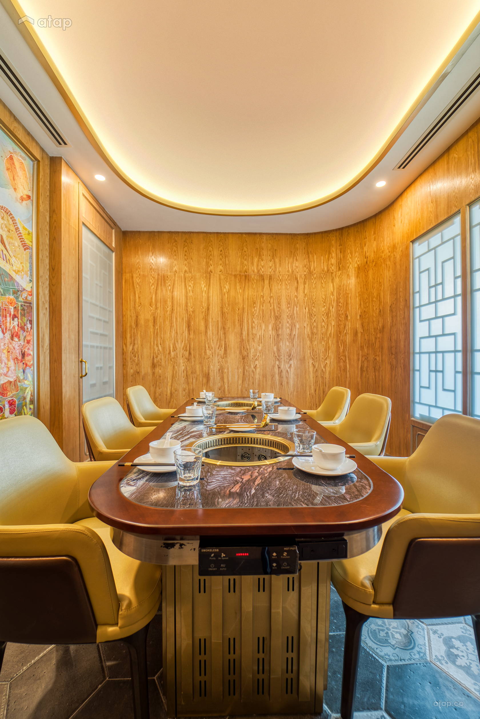 Modern Zen Dining Room F&B shophouse design ideas & photos Malaysia ...
