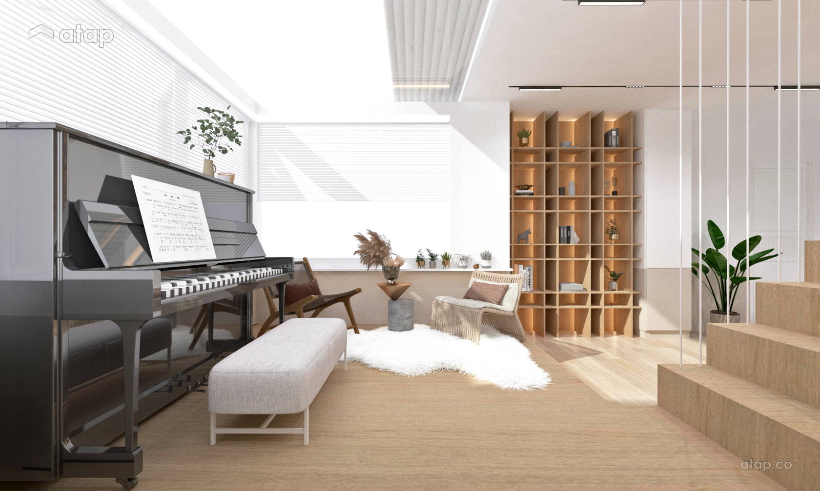 Japanese Study Room Design