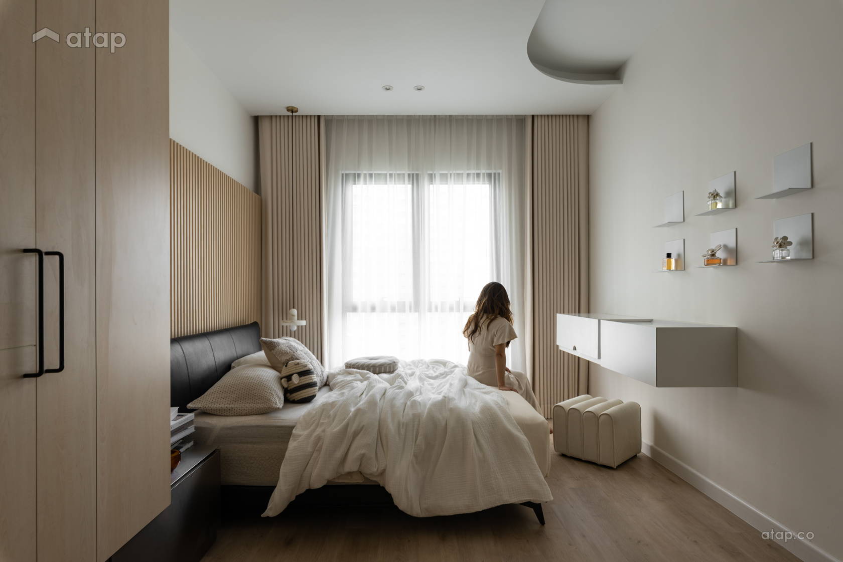 Zen Bathroom Bedroom condominium design ideas & photos Malaysia | Atap.co