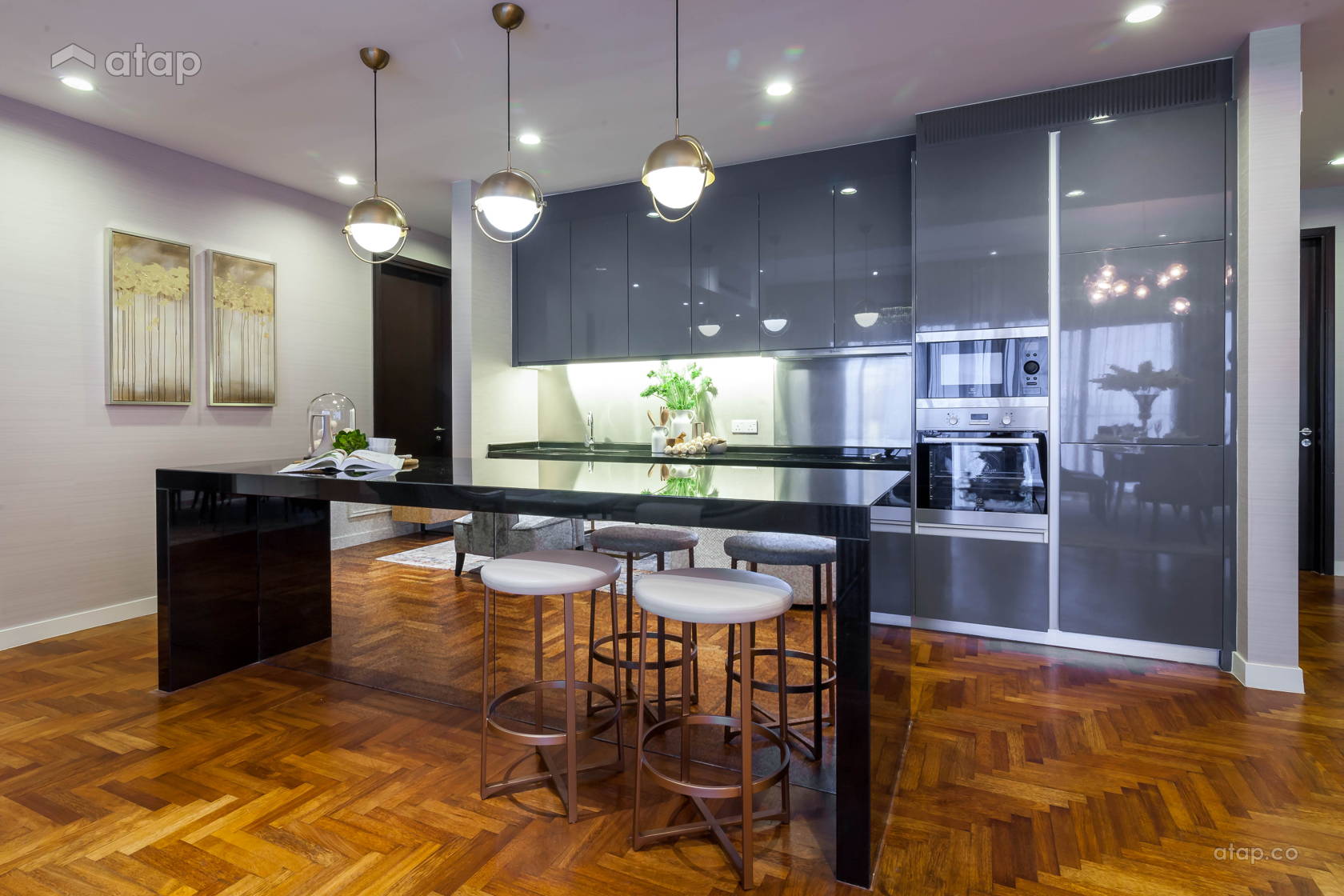 Contemporary Modern Kitchen condominium design ideas & photos Malaysia ...