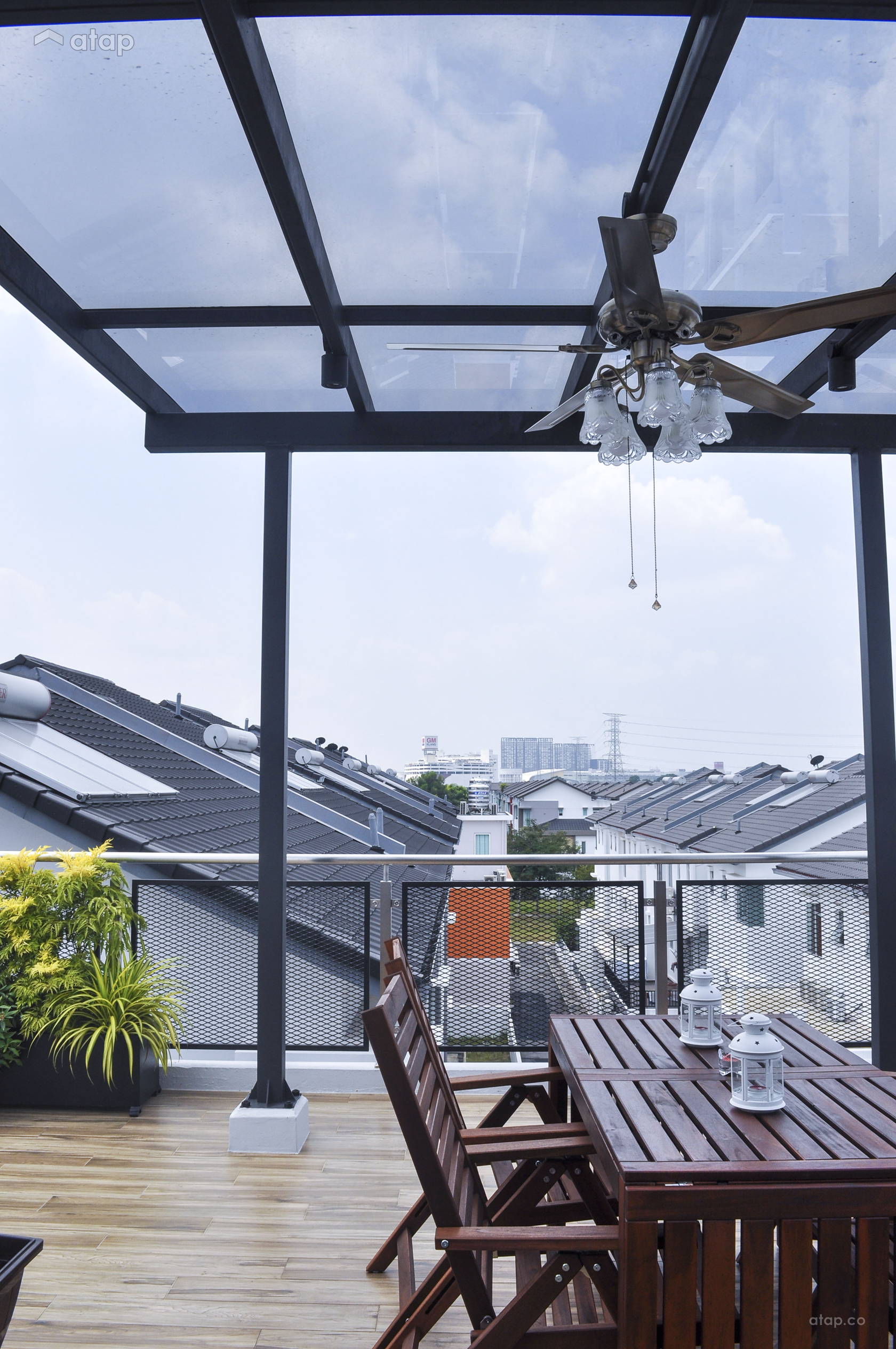 Contemporary Modern Balcony semi-detached design ideas & photos ...