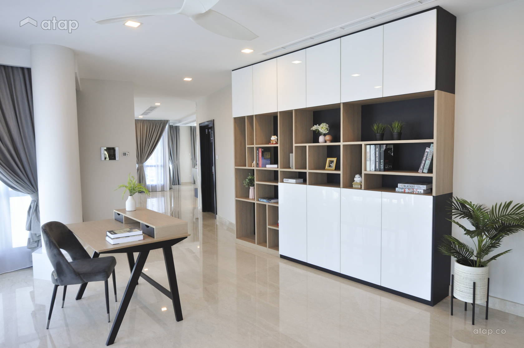 Contemporary Modern Study Room condominium design ideas & photos ...