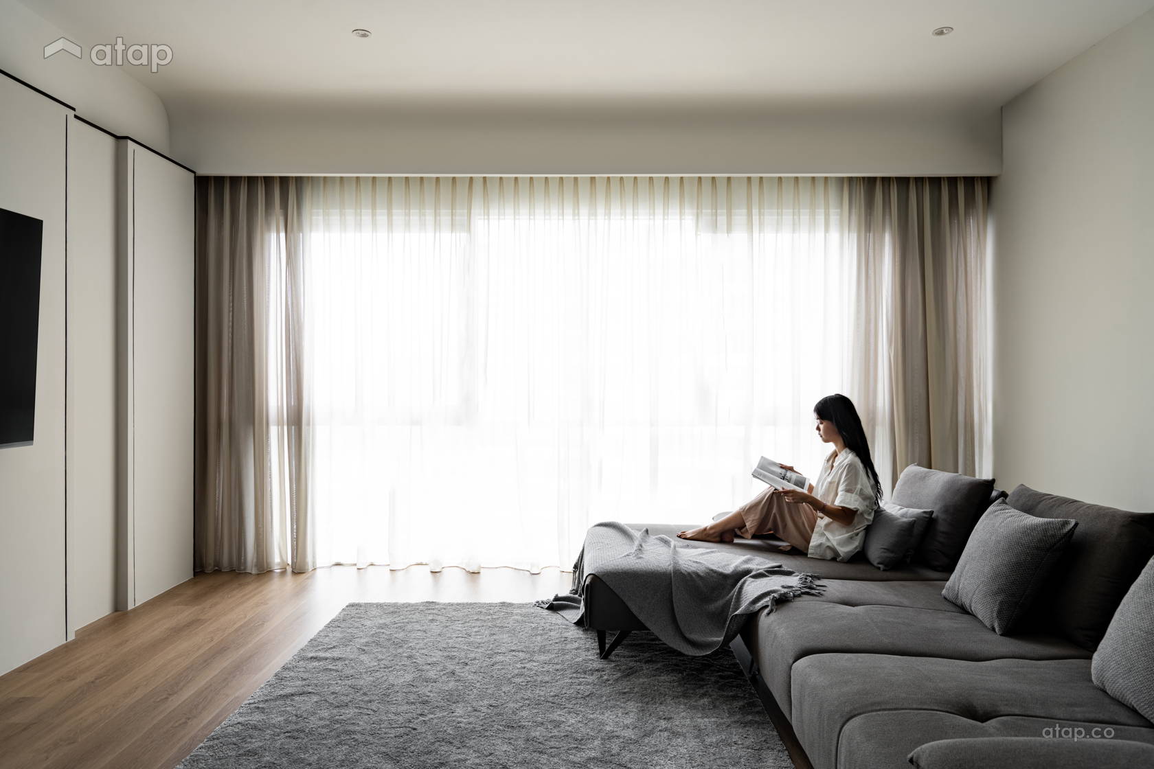 Contemporary Living Room condominium design ideas & photos Malaysia ...
