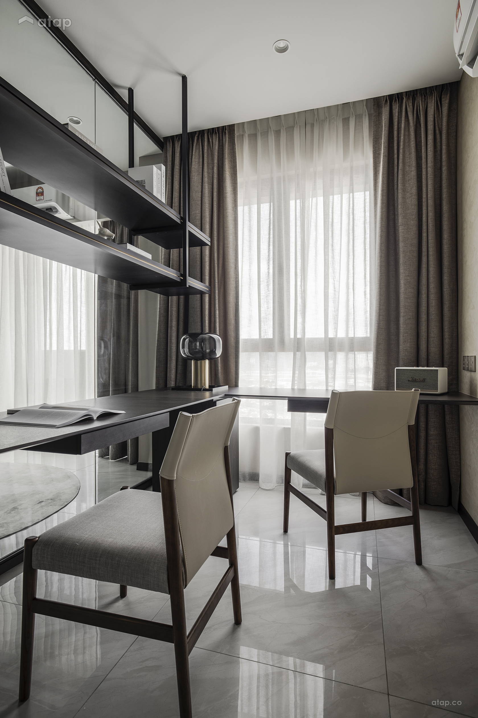 Contemporary Modern Office Study Room condominium design ideas & photos ...