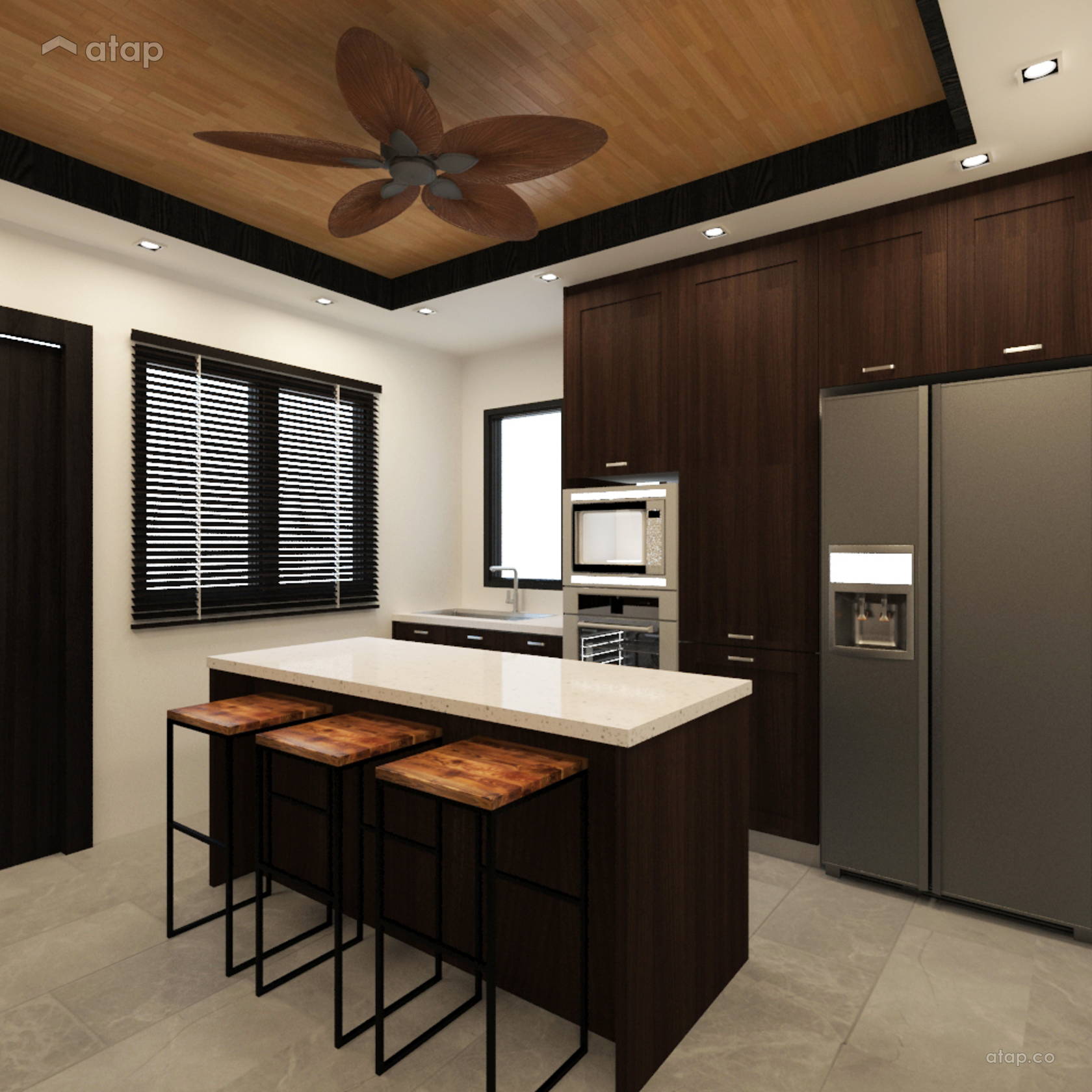 Asian Modern Kitchen terrace design ideas & photos Malaysia | Atap.co