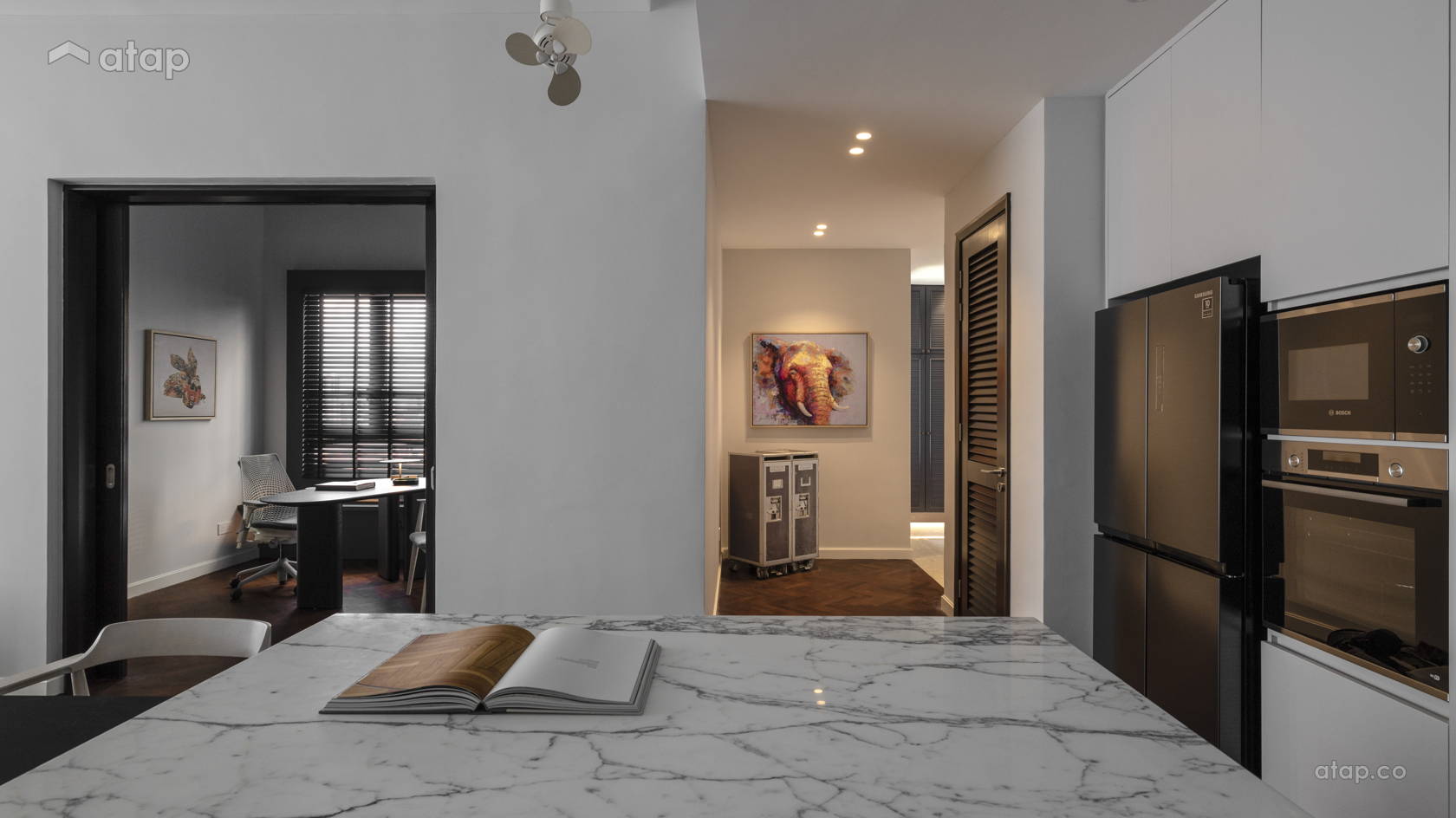 Classic Modern Kitchen Study Room condominium design ideas & photos ...