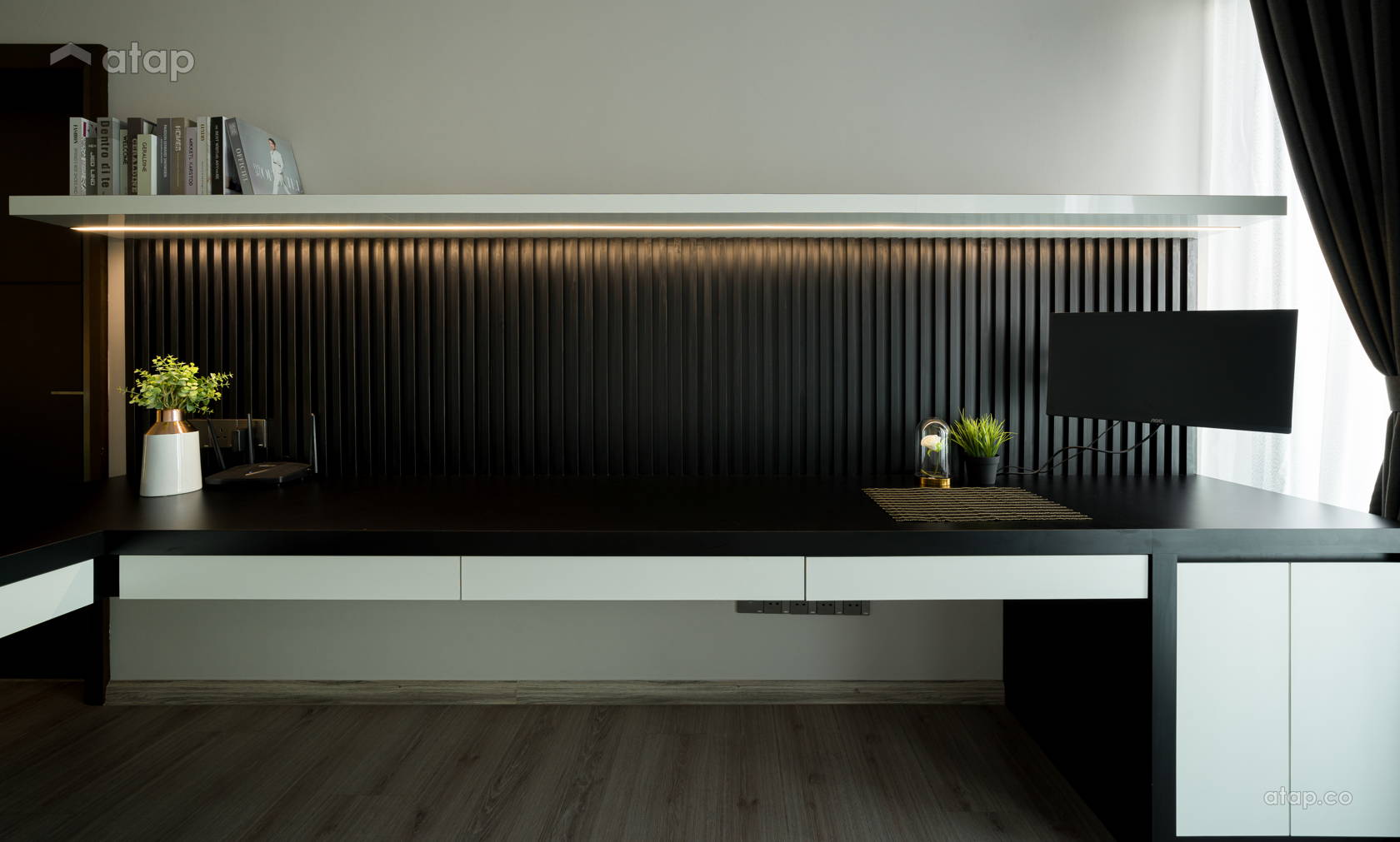 Contemporary Modern Study Room semi-detached design ideas & photos ...