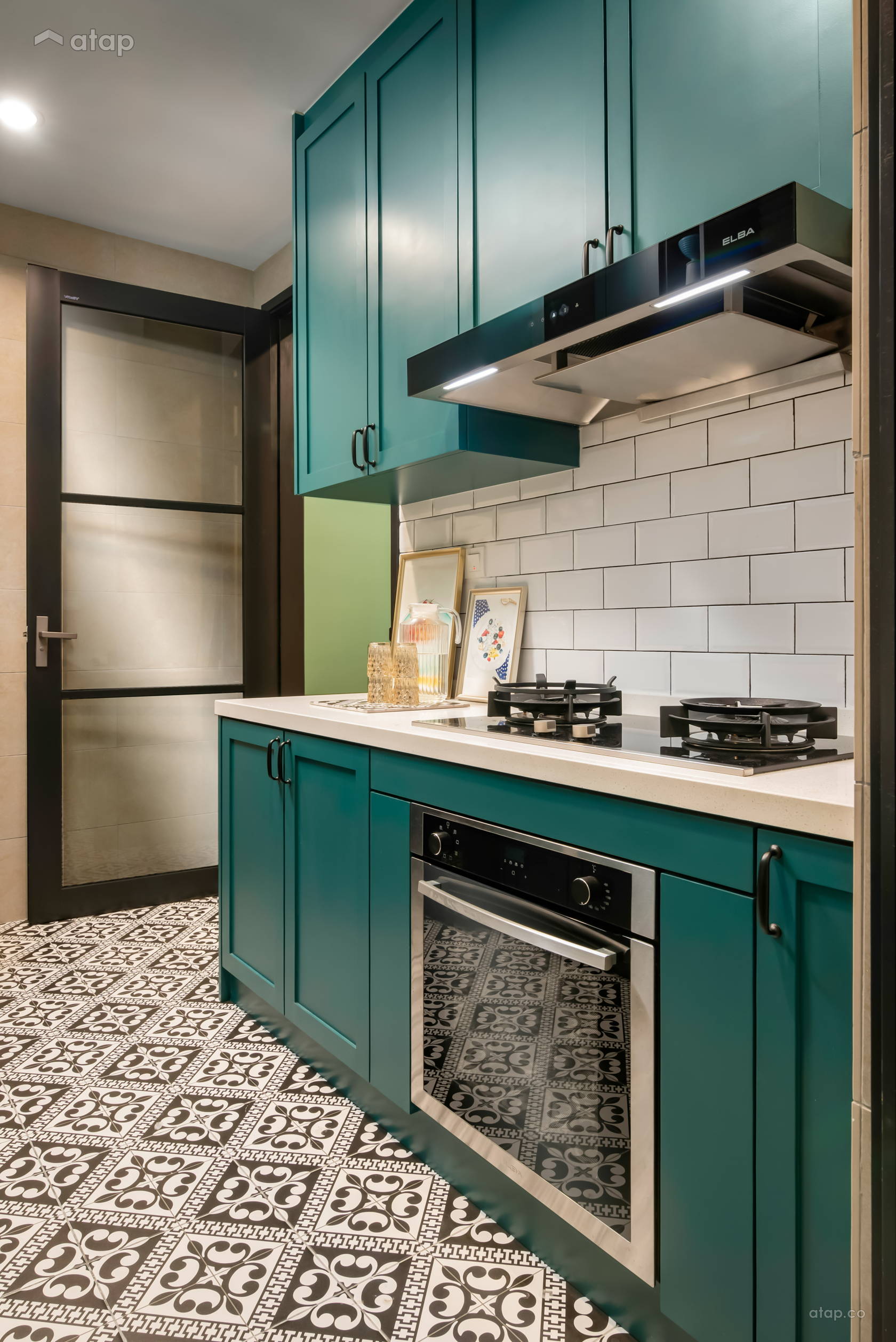 Country Vintage Kitchen condominium design ideas & photos Malaysia ...