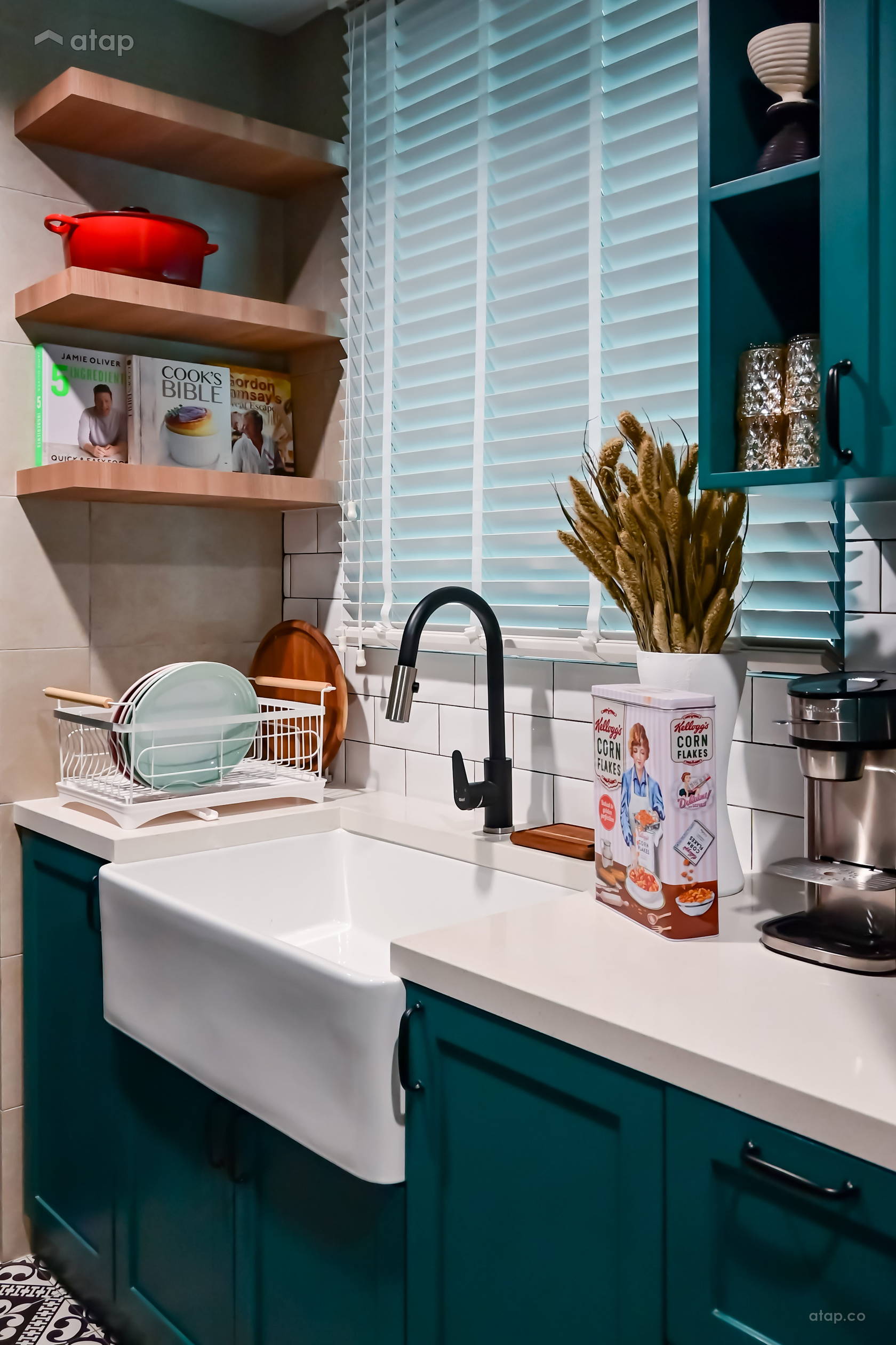 Country Vintage Kitchen condominium design ideas & photos Malaysia ...
